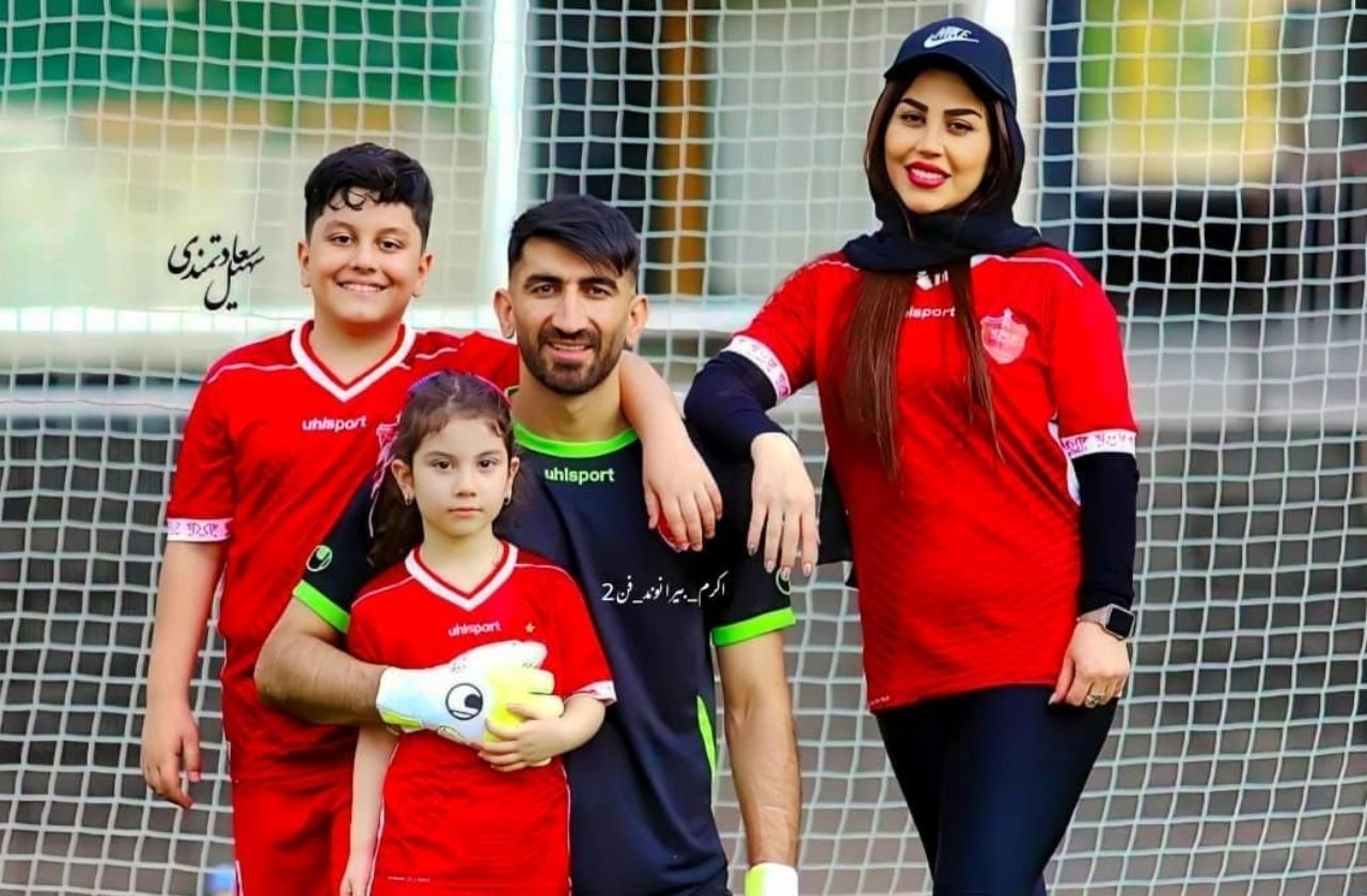 ویدئو آواز خواندن همسر علیرضا بیرانوند و بوسه ستاره پرسپولیس ایران آرت